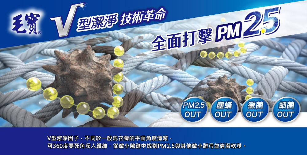 【毛寶】PM2.5抗菌洗衣精-制臭極淨補充包2000g x6 送葳香抗菌水220g